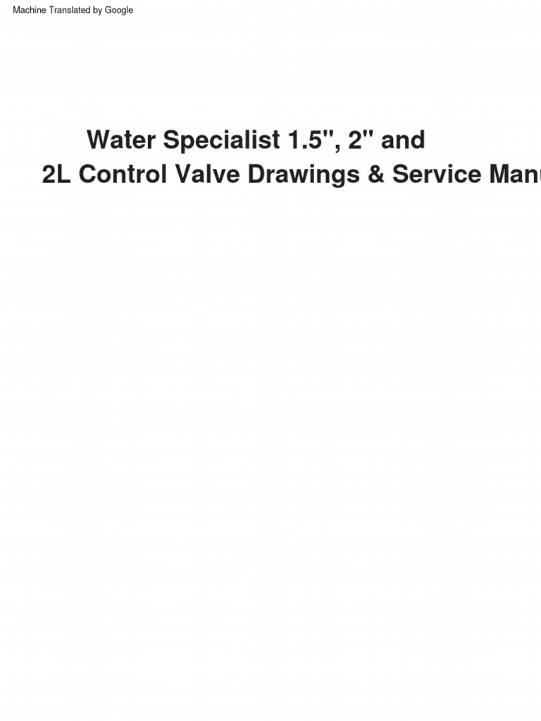 WS1.5, WS2, WS2L Service Manual | PDF | Valve | Piston