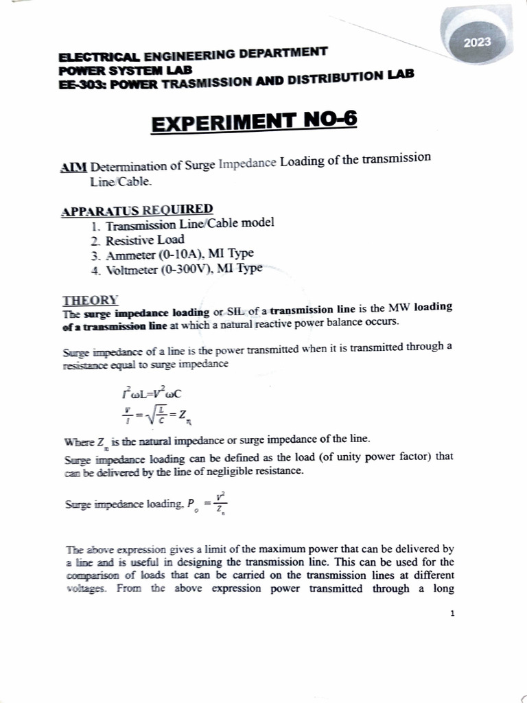 Surgeimpedance | PDF | Electric Power Transmission | Transmission Line