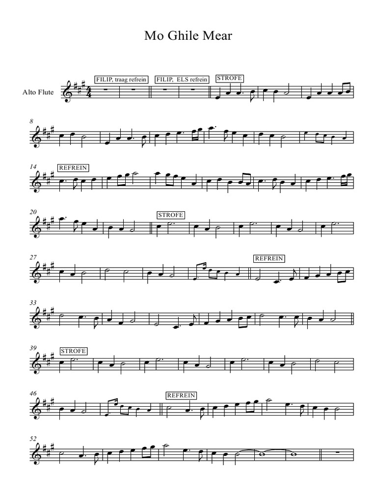 Mo Ghile Mear - Full Score | PDF