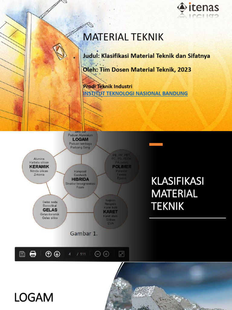 Klasifikasi Sifat Material | PDF