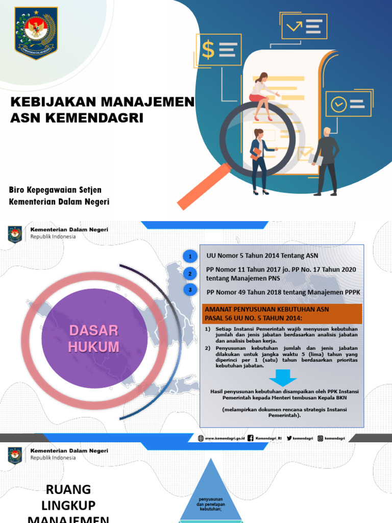 Kebijakan Manajemen ASN Kemendagri | PDF