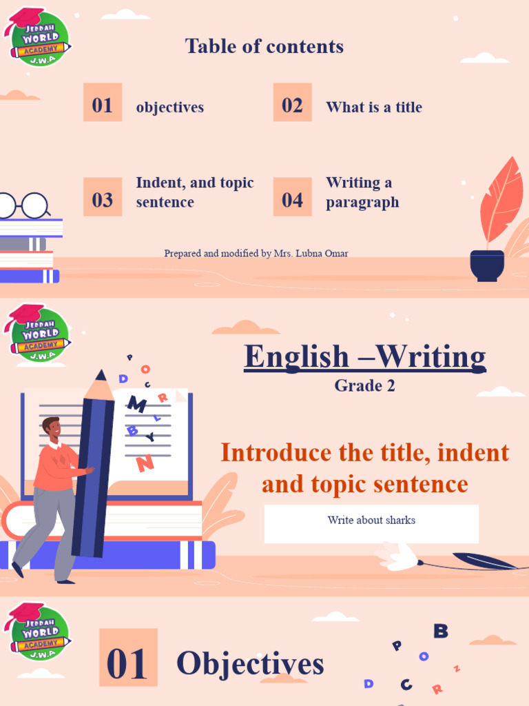 Grade 2 Writing: Sharks Guide | PDF