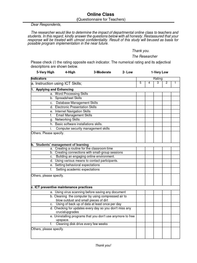 Sample Questionnaire 2 | PDF | Computer Virus | Information Technology