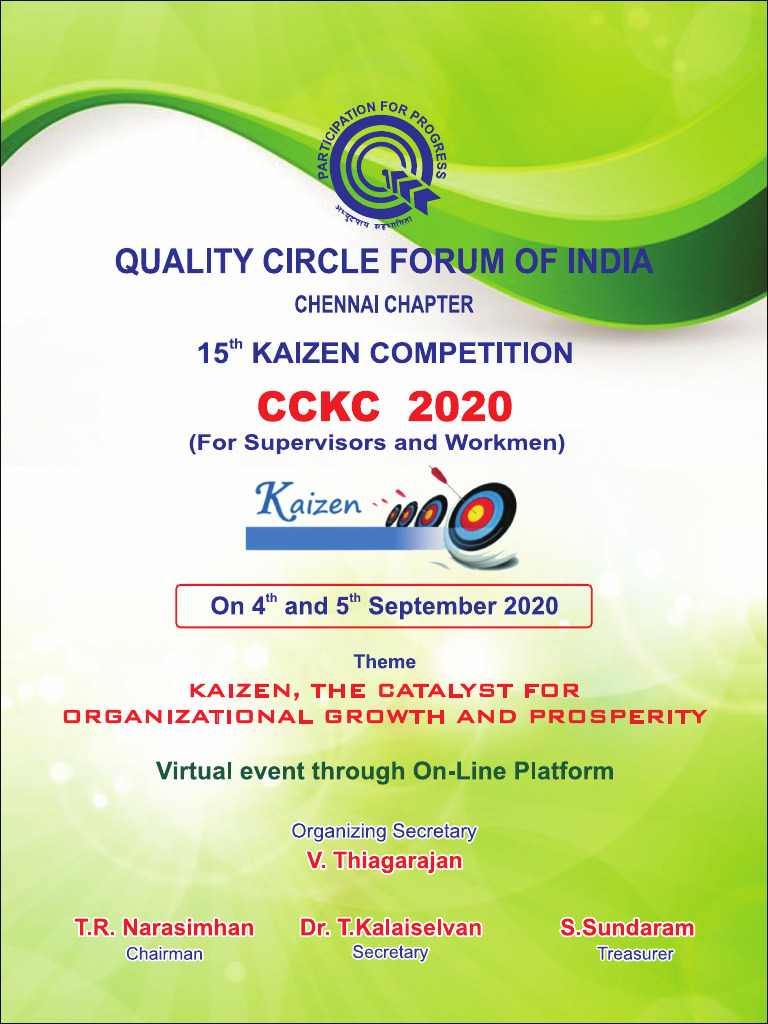 15th Kaizen Competition Cckc 2020 Brochure | PDF