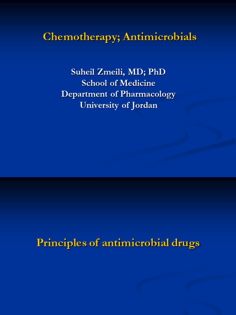 Chemotherapy Antimicrobials | PDF
