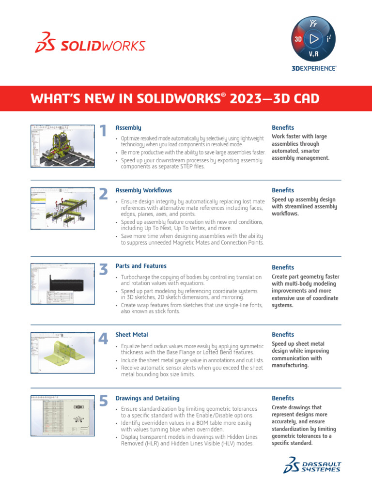 SW Solidworks 2023 3d Cad Top10 Flyer August 2022 | PDF