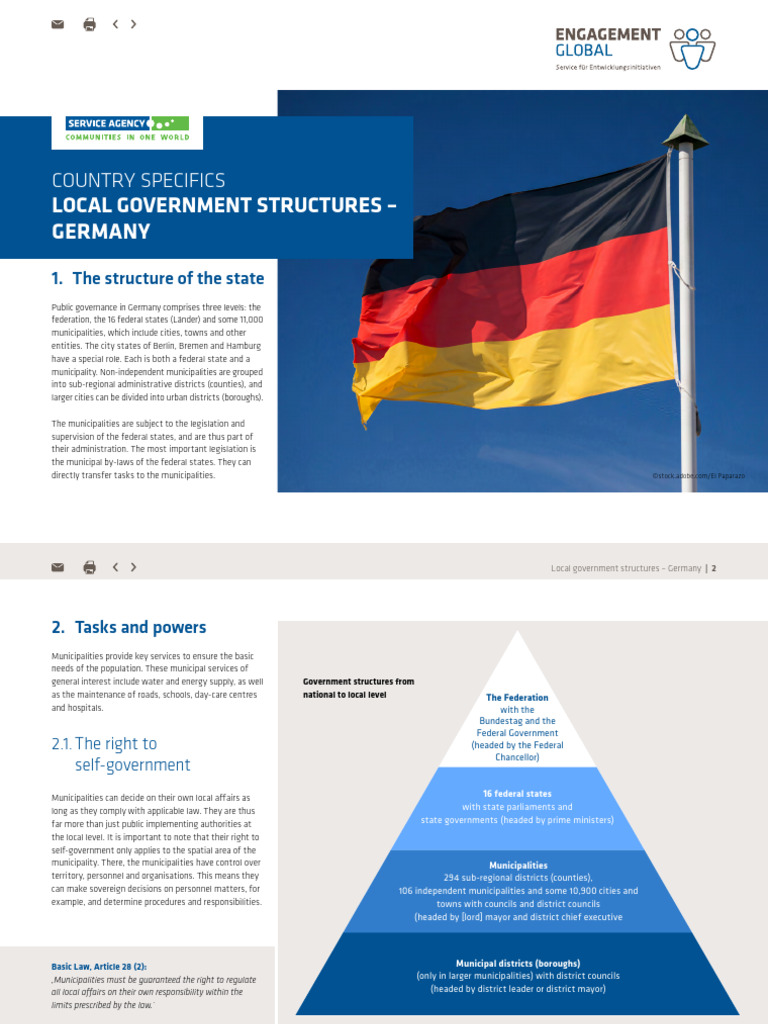 Country Specifics Local Government Structures Germany Eng BF | PDF ...