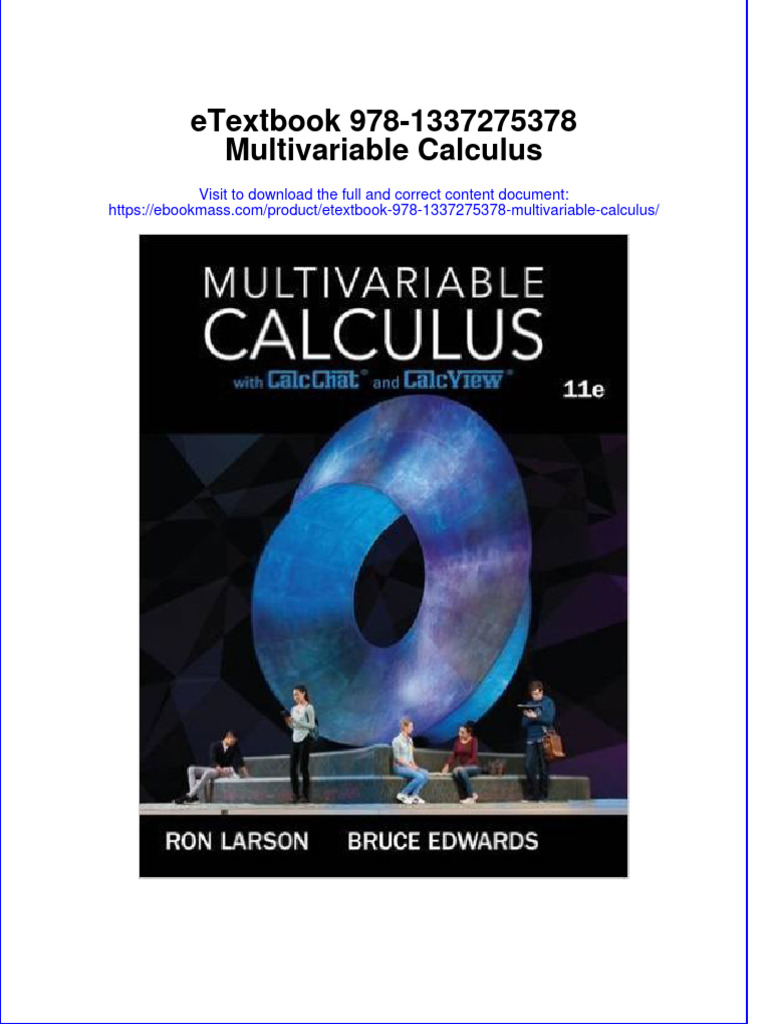 Ebook PDF Etextbook 978 1337275378 Multivariable Calculus Full Chapter ...