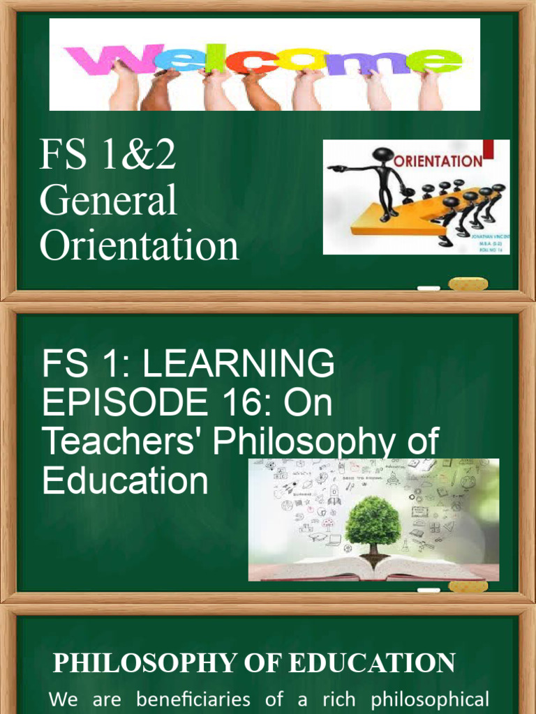 FS 12 General Orientation | PDF | Educational Assessment | Learning