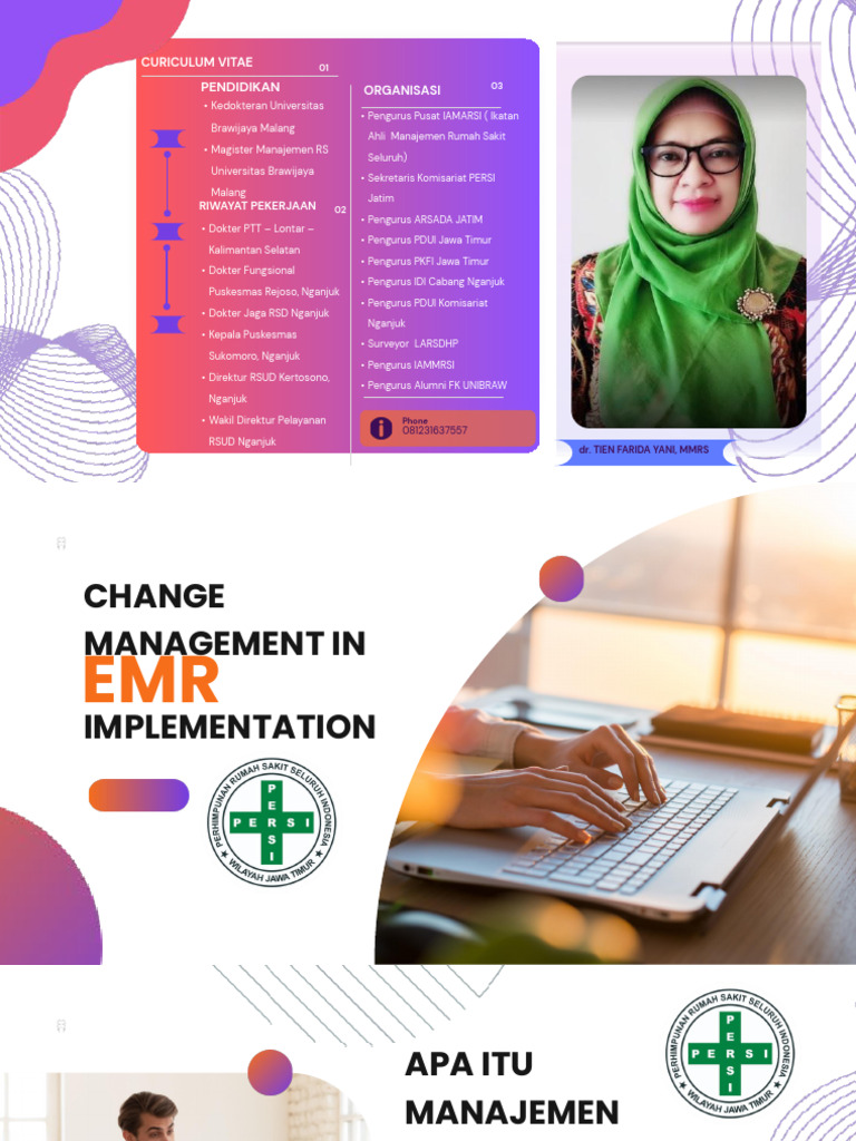 Dr. Tien Farida Change Management in Emr Implementation | PDF