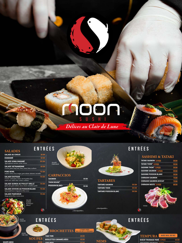 Moon Sushi Menu Web | PDF