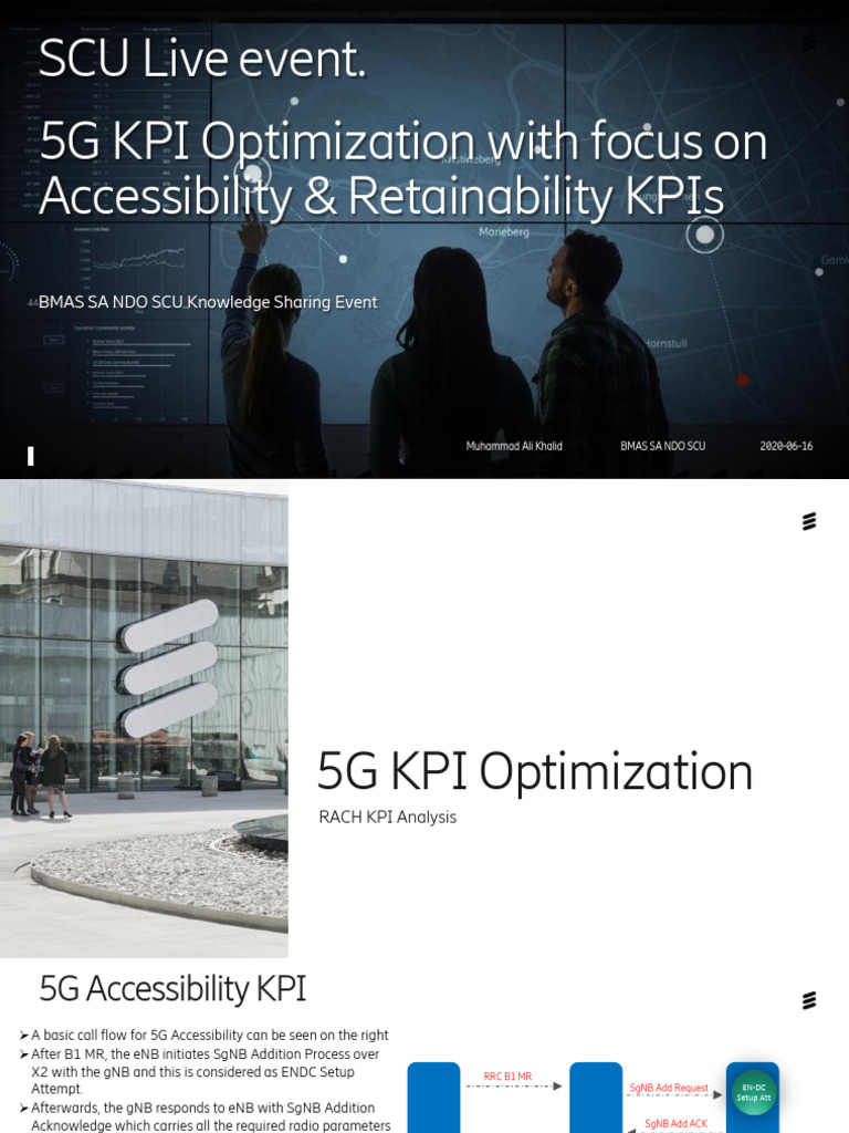 5G KPI Optimization - Acccessibility & Retainability | PDF | Computer ...