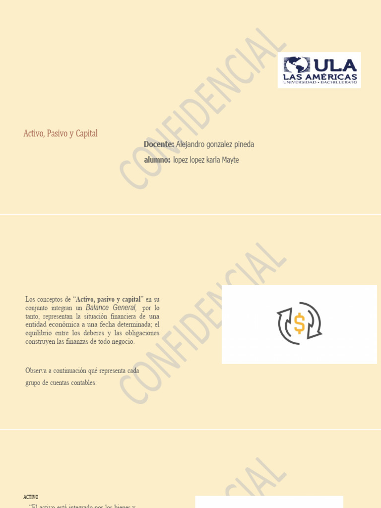Activo Pasivo Capital y Mapas Conc | PDF | Contabilidad | Estado financiero