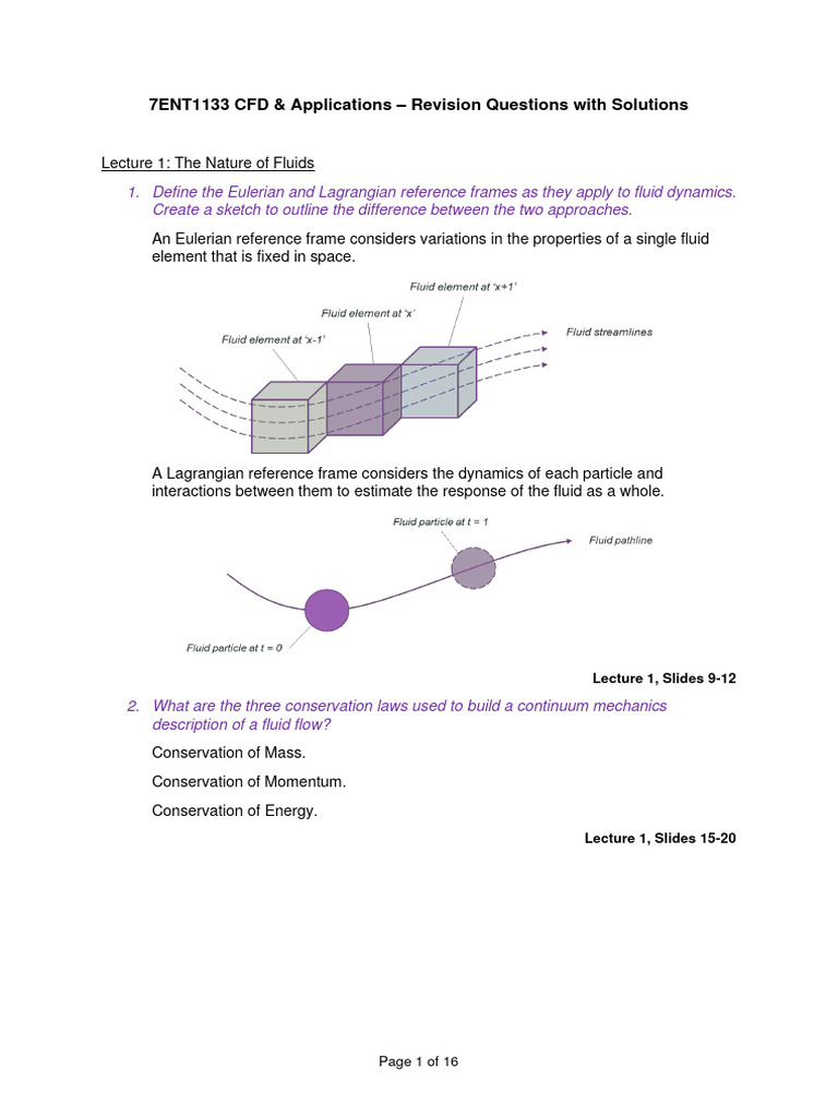 Revision Questions Solutions | PDF | Turbulence | Fluid Dynamics