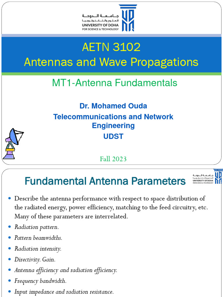 MT1-Antenna Fundamentals | PDF