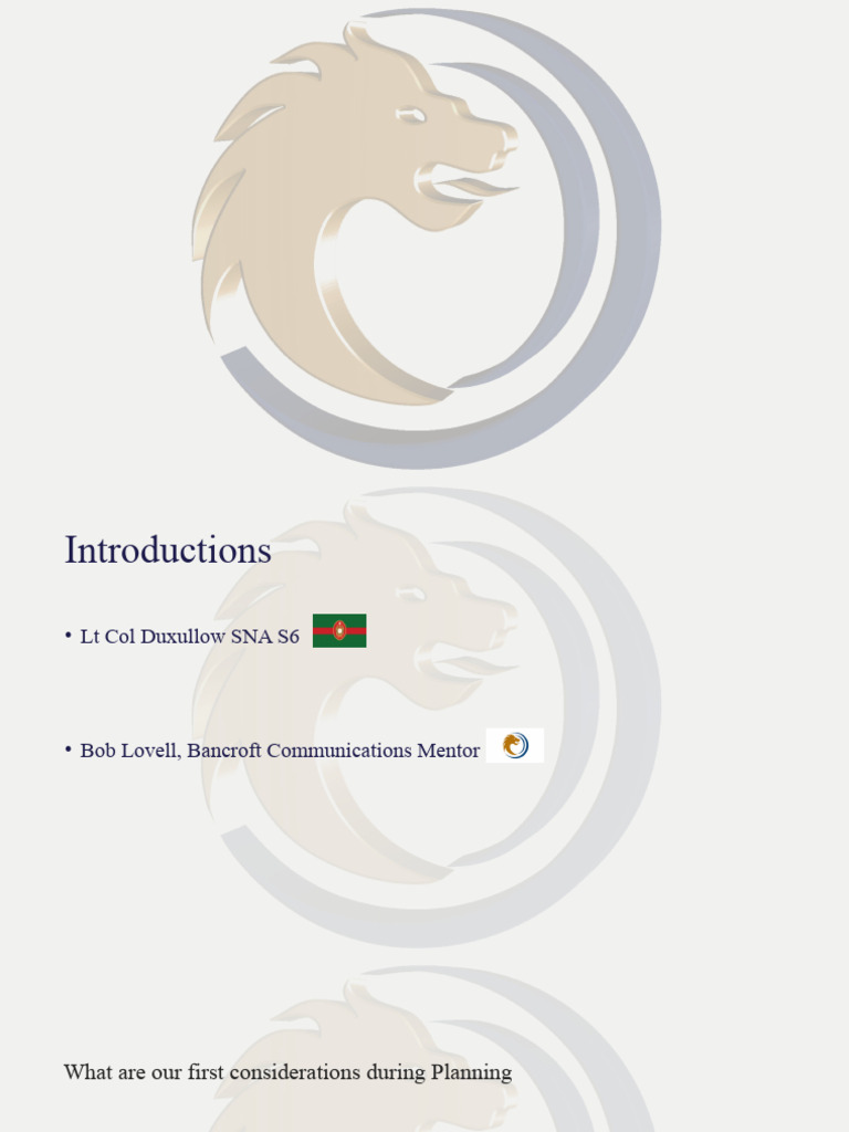 SOC 5-2 Communications Planning Considerations | PDF