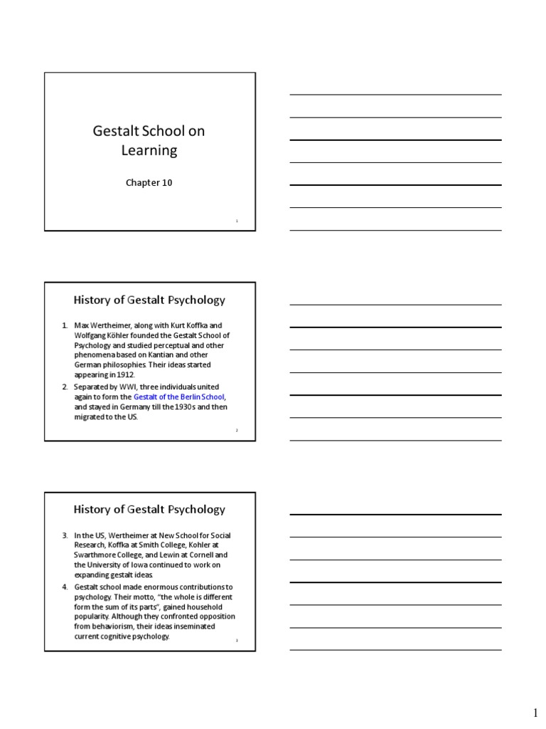 10 Gestalt Theory | PDF