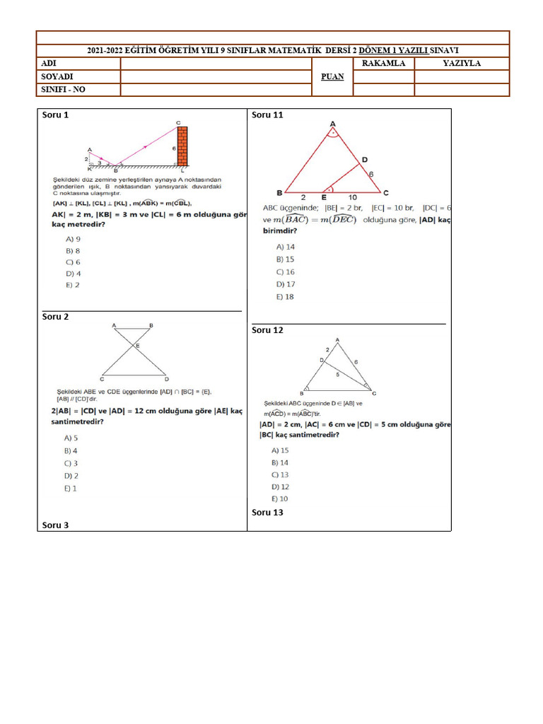 9 Matikm 2 D 1 Ygtt | PDF