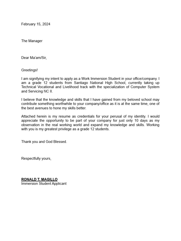 Ronald Application | PDF