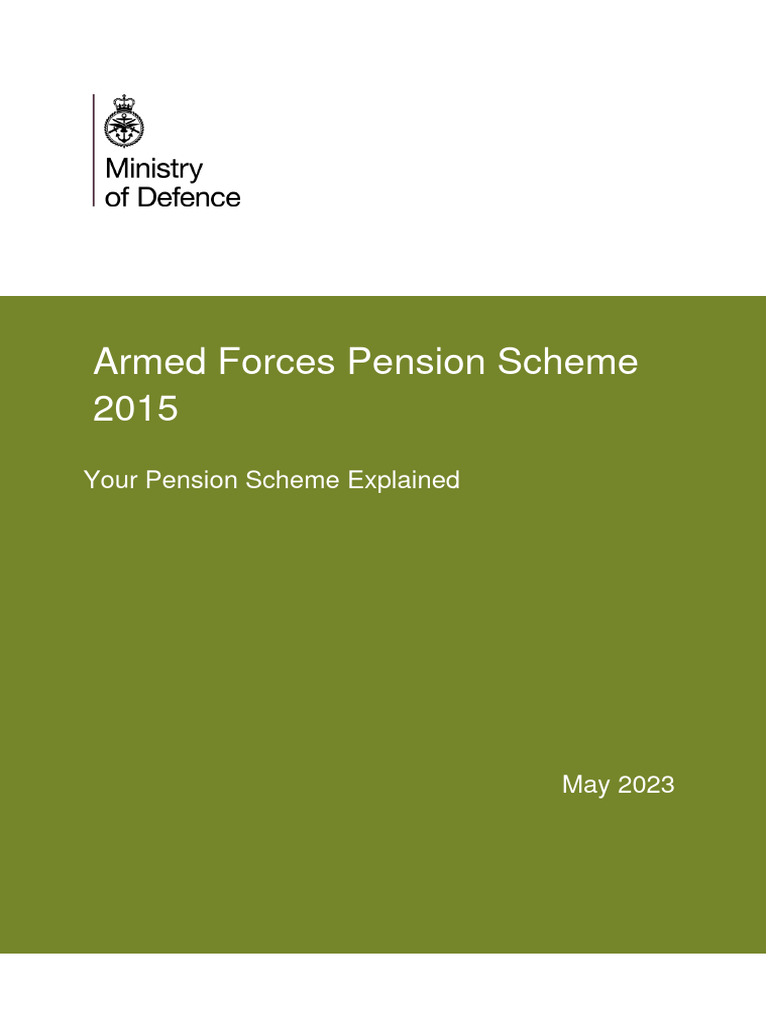 AFPS 15 Your Scheme Explained | PDF | Pension | Welfare