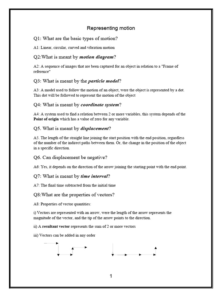 2 - Representing Motion | PDF