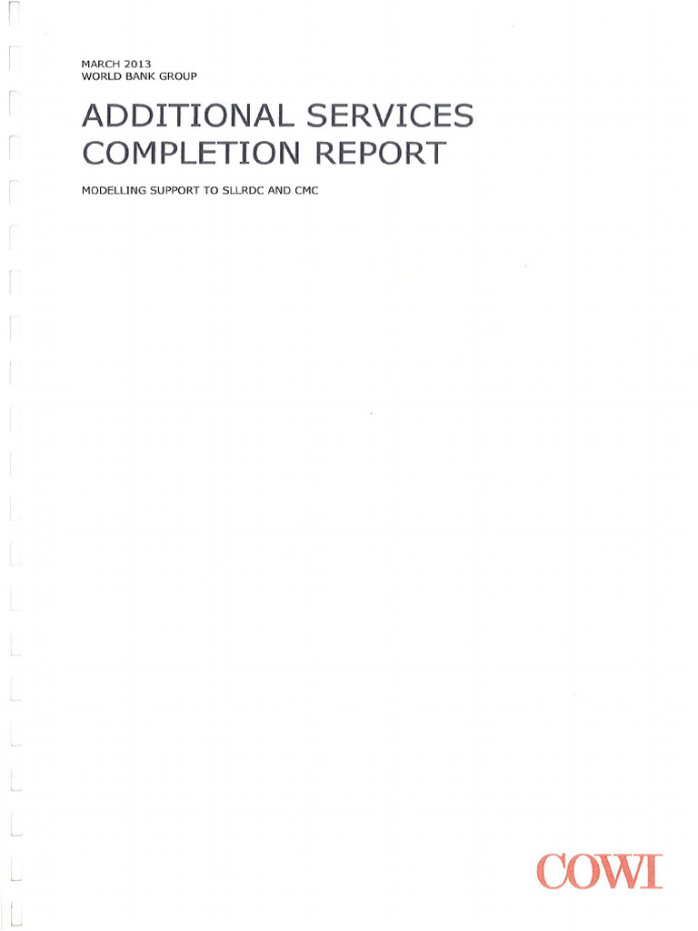 Additional Services Completion Report | PDF