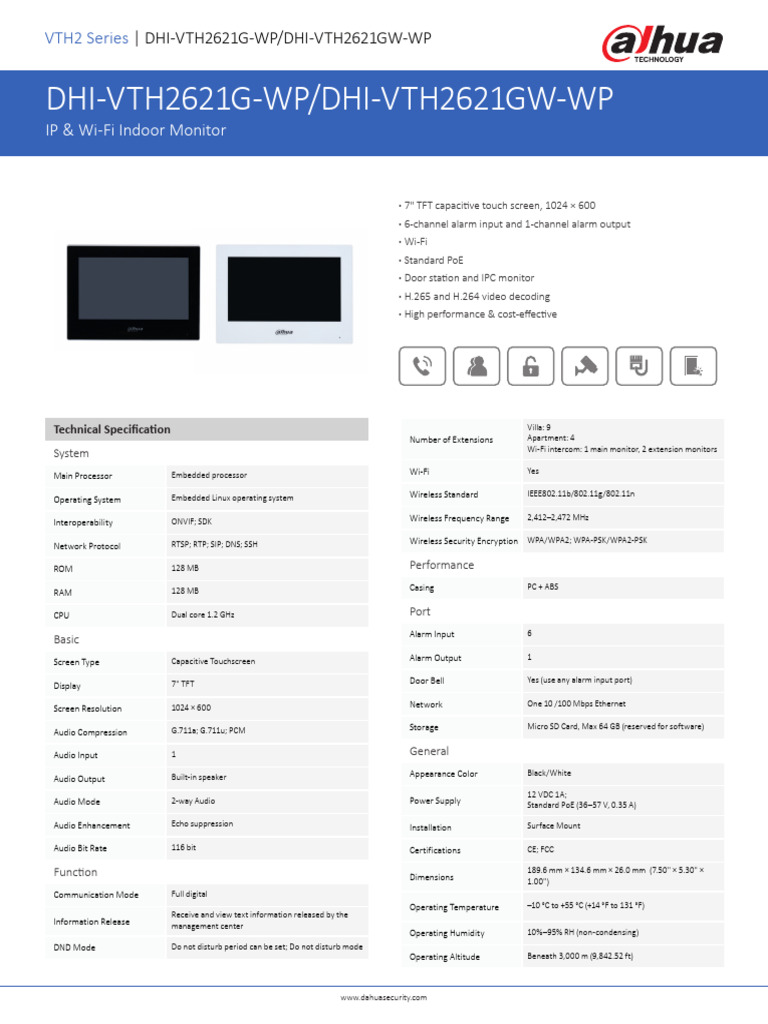 VTH2621G (W) - WP Datasheet 20230914 | PDF | Wi Fi | Ieee 802.11
