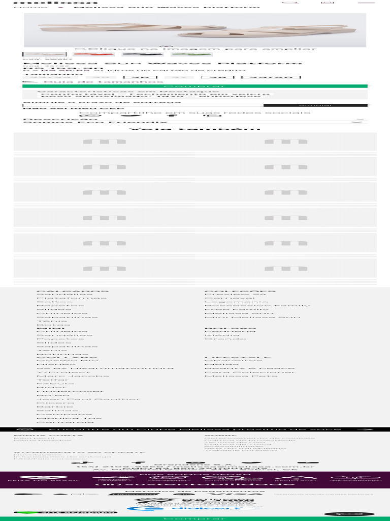 Melissa Sun Waves Platform - Melissa Loja Oficial | PDF