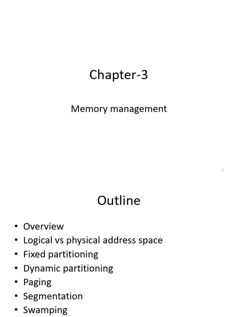 Chapter 3 OS | PDF | Computer Data Storage | Process (Computing)