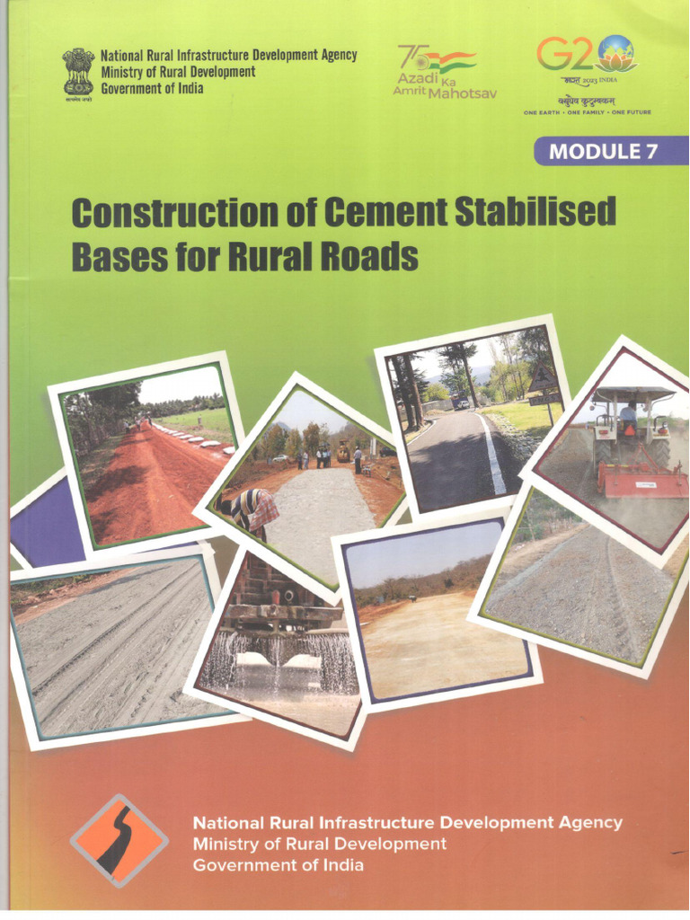 Construction of Cement Stabilised Bases For Rural Roads Module | PDF
