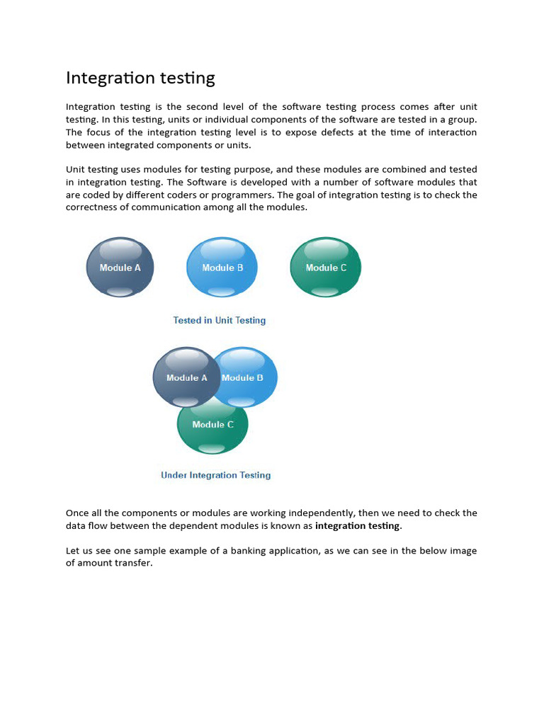 Integration Testing | PDF