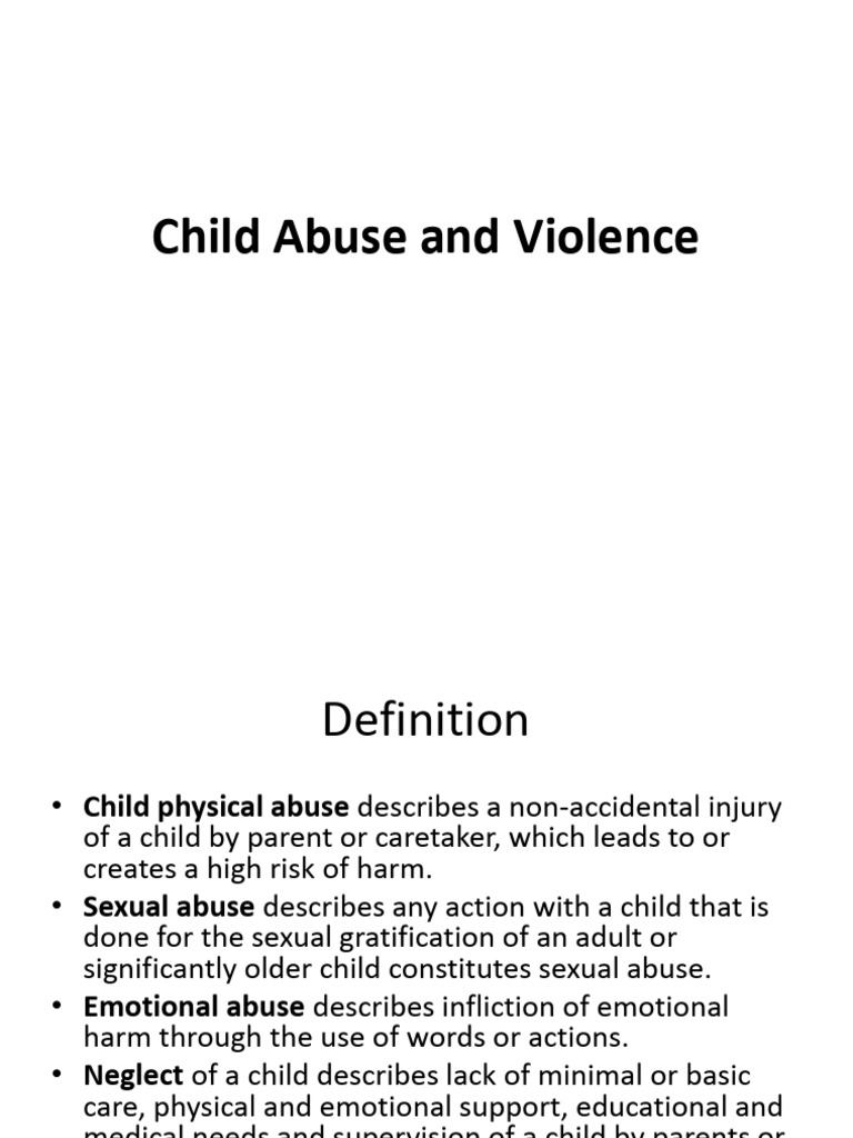 Presentation - Child Abuse | PDF | Child Abuse | Child Neglect