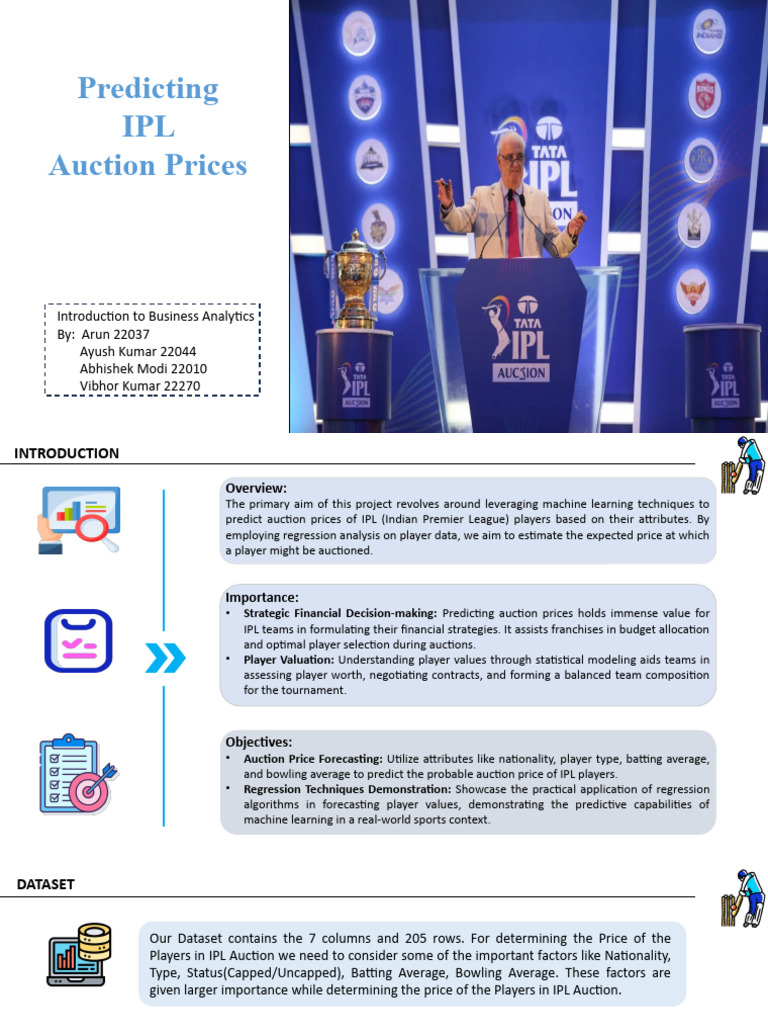 Predicting Prices of IPL Player | PDF