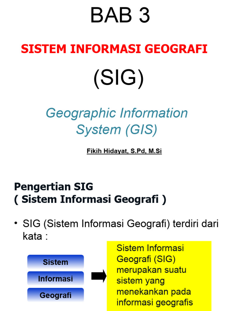 Komponen dan Data dalam SIG | PDF