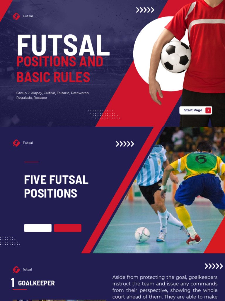 Group 2 Futsal Positions and Basic Rules | PDF