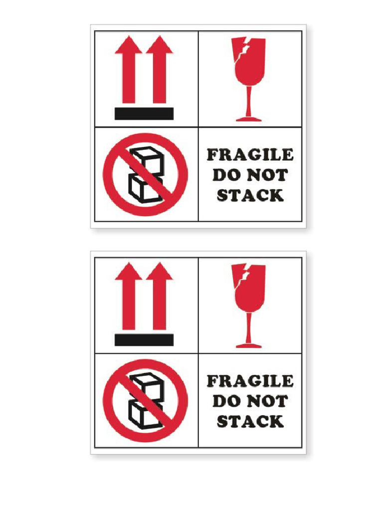 Fragile - Do Not Stack - 2pcs | PDF