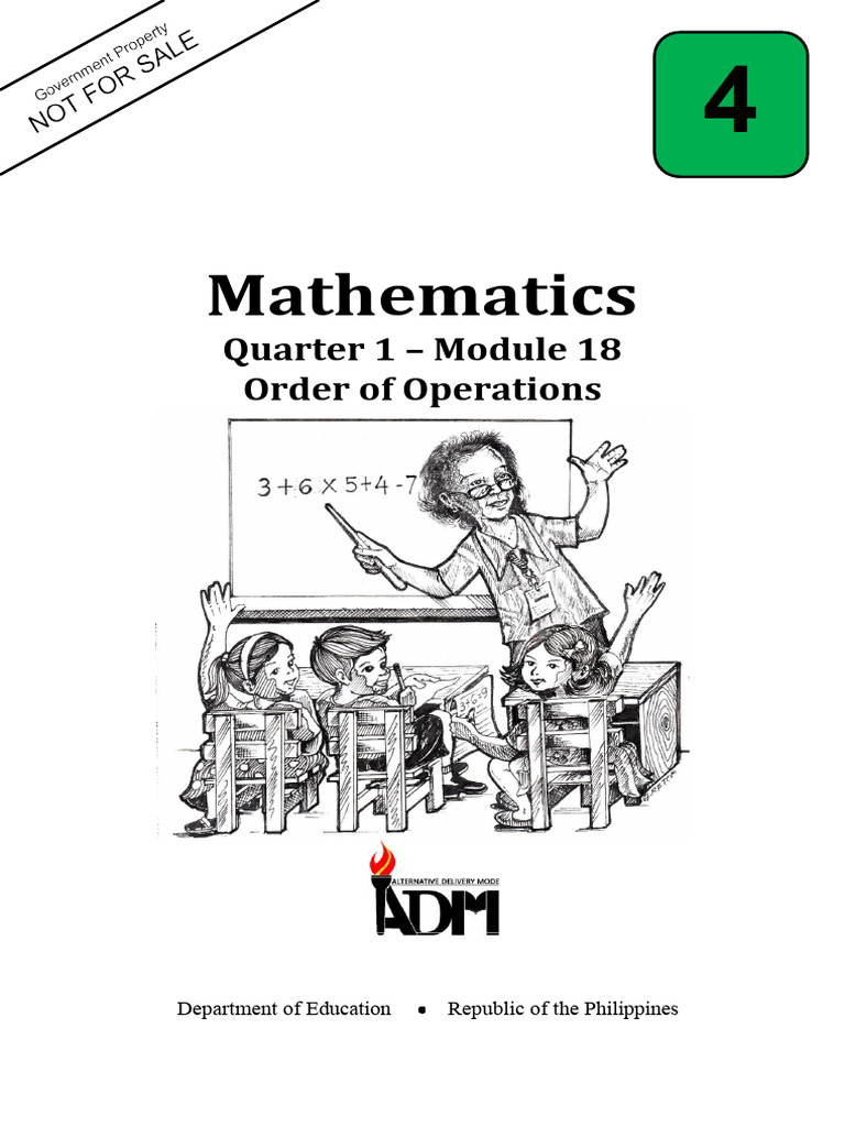Order of Operations Modules PDF | Download Free PDF | Flashcard | Cognition