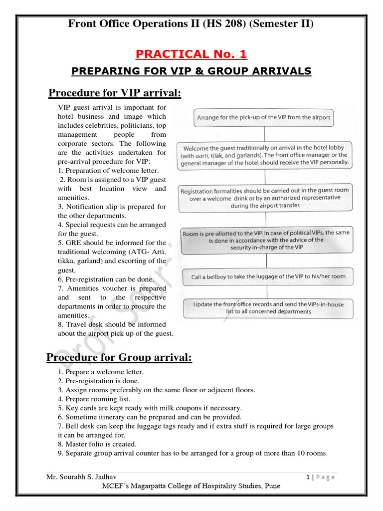 Hospitality Student Guide | PDF