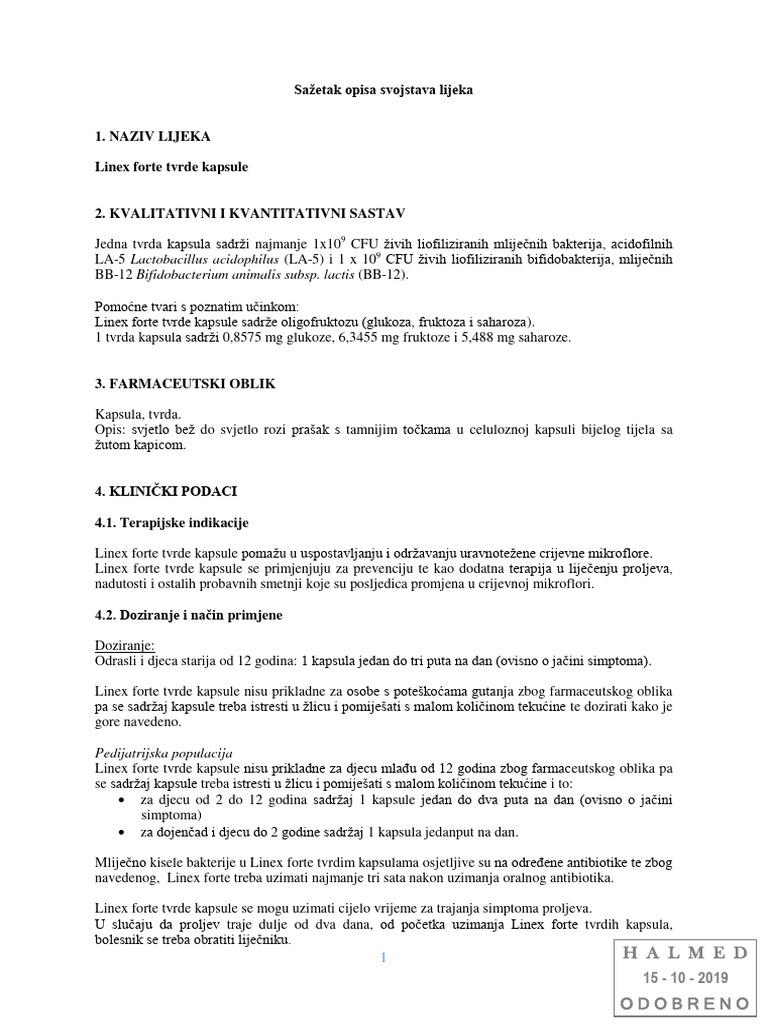 Linex Forte SPC | PDF