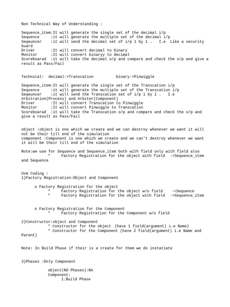 Uvm Notes Aug Two Six Pdf Constructor Object Oriented Programming Programming