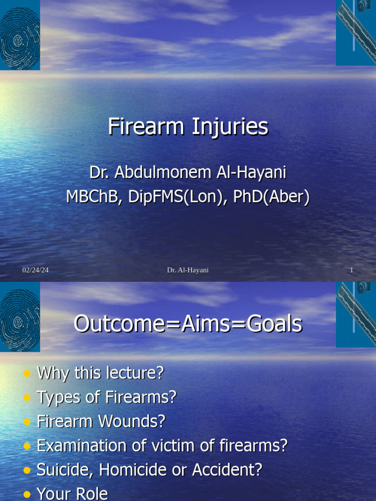 Firearm Injuries | PDF