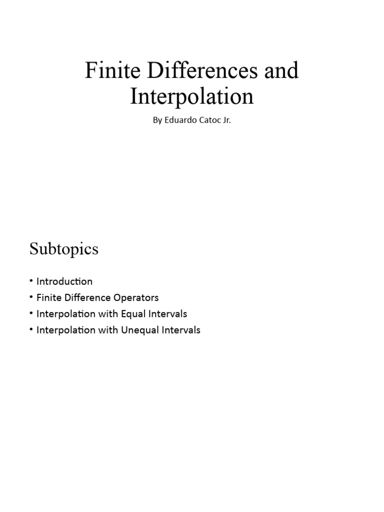 TM5 Lecture 14 Interpolation | PDF | Interpolation | Function (Mathematics)