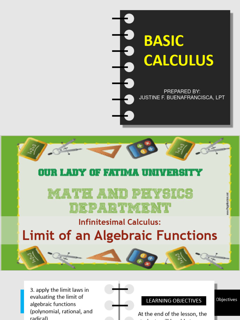 Limits Algebraic Functions | Download Free PDF | Function (Mathematics) | Mathematics