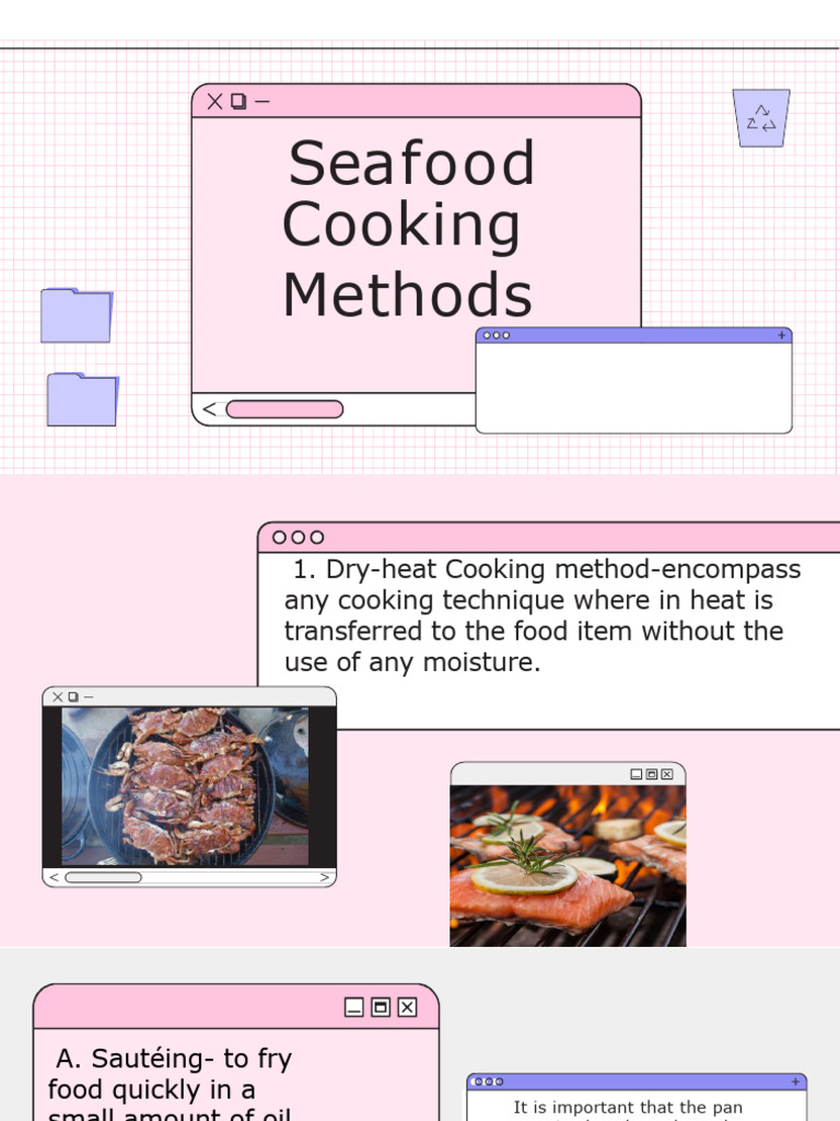 Lesson 6 Seafood Cooking Method | PDF | Cooking | Boiling