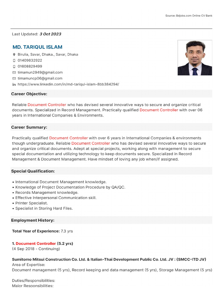 DC - Md. Tariqul Islam | PDF