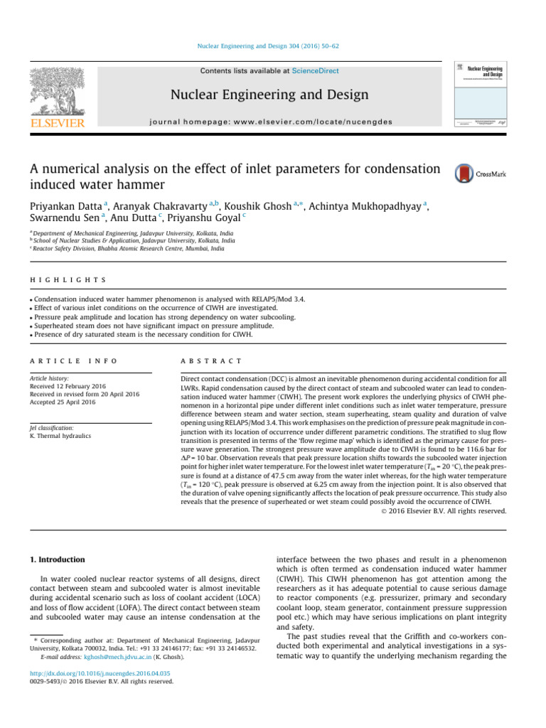 (Jurnal) A Numerical Analysis On The Effect of Inlet Parameters For ... (Jurnal) A Numerical Analysis On The Effect of Inlet Parameters For ...