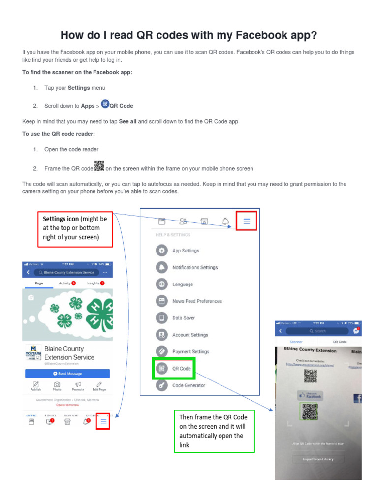 How Do I Read QR Codes With My Facebook App | PDF
