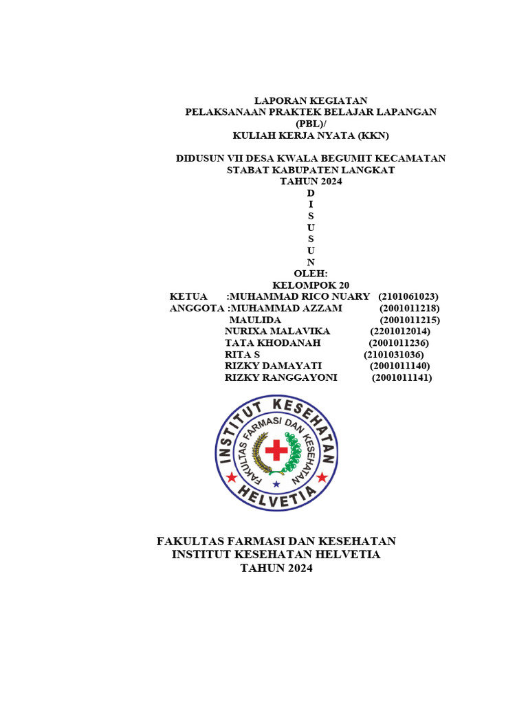 Laporan Kegiatan KKN | PDF