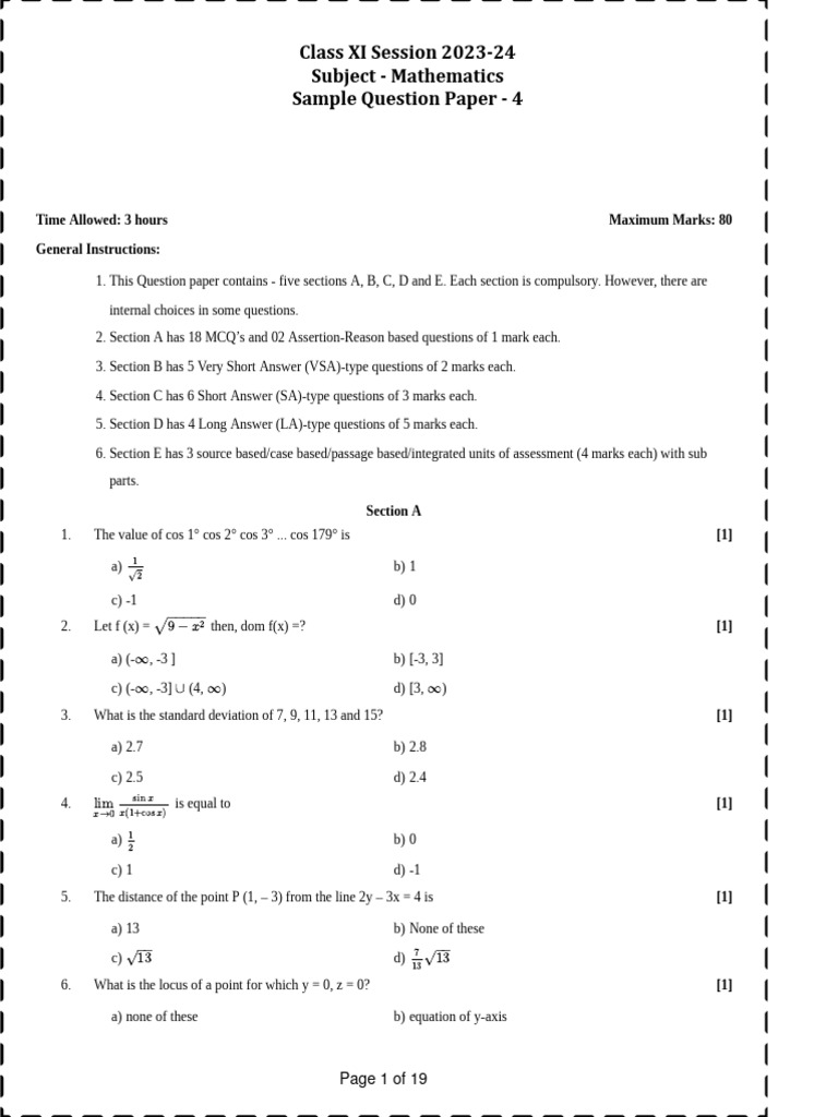 Maths Paper 4 | PDF | Mathematics