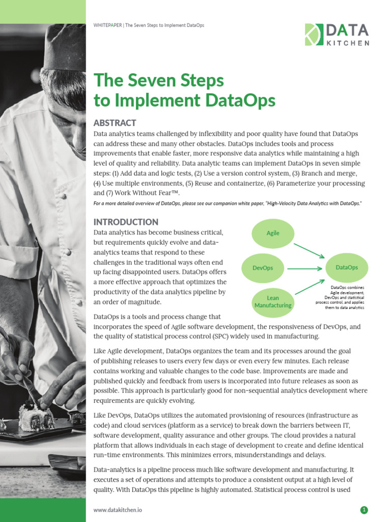 Data-Kitchen WP 7steps 710816A LR | PDF | Version Control | Data Analysis